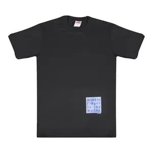 Supreme Supreme Middle Finger To The World T-Shirt Black