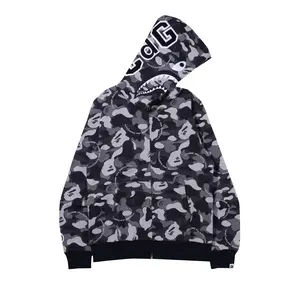 A BATHING APE X Comme Des Garçons Osaka Shark Full Zip Hoodie