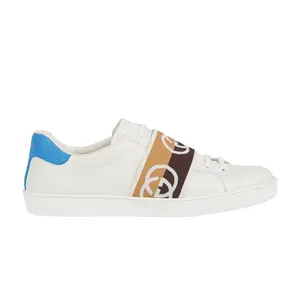 Gucci Ace Interlocking G Elastic Web Sneakers - White