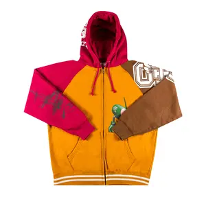 Supreme X Junya Watanabe X Comme Des Garçons Zip Up Hooded Sweatshirt - Yellow