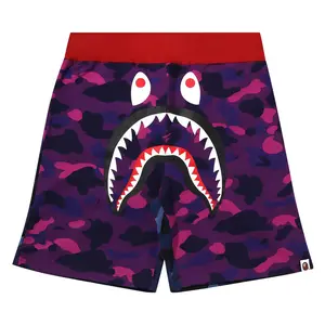 A BATHING APE Crazy Camo Shark Sweat Shorts