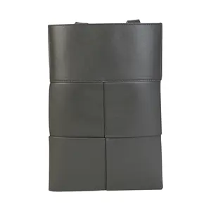 Bottega Veneta Intrecciato Woven Crossbody Bag - Grey