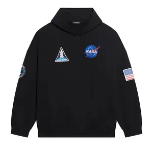 Balenciaga Boxy Fit Hoodie - Black