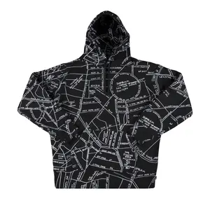 Supreme Gonz Embroidered Map Hooded Sweatshirt - Black