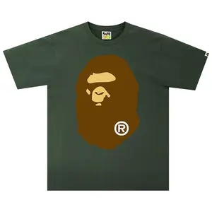 A BATHING APE Big Ape Head Tee - Green