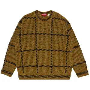 Supreme Quilt Stitch Sweater - Yellow