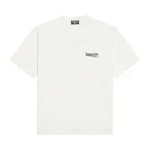 Balenciaga Large Fit Political Campaign T-shirt - Grey