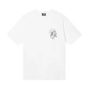 StÜssy Fire Dice Tee - White