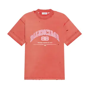 Balenciaga Medium Fit T-shirt 'cardigen /orange/white - Red