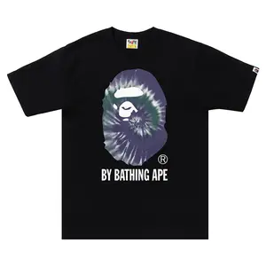 A BATHING APE Tie Dye Bathing Ape Tee /purple - Black