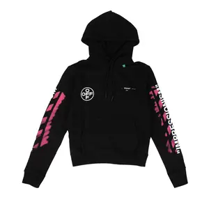 Off-White Stencil Arrow Hooded Sweatshirt - Black
