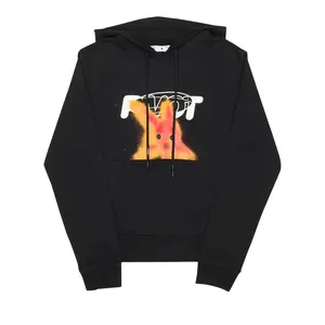 Off-White Cross Box Logo Hooded Sweatshirt - Black