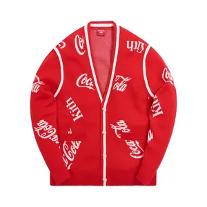 Kith X Coca-cola X Mitchell & Ness Coke Logo Cardigan