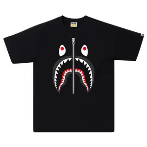 A BATHING APE Shark Tee - Black