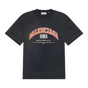 Balenciaga Medium Fit T-shirt /orange/white