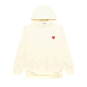 Play Comme Des Garcon Zip Up White