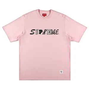 Supreme Collage Logo Short-sleeve Top - Pink