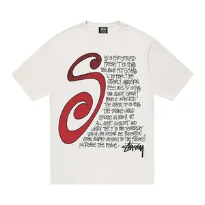 StÜssy S Talk Pigment Dyed Tee 'natural - White
