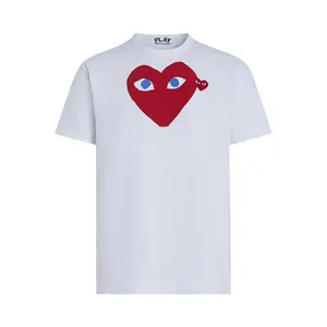 Play Comme Des Garcon Comme Des Garçons Short-sleeve Play T-shirt With Red Heart