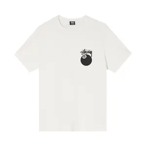 StÜssy 8 Ball Pigment Dyed Tee 'natural - White