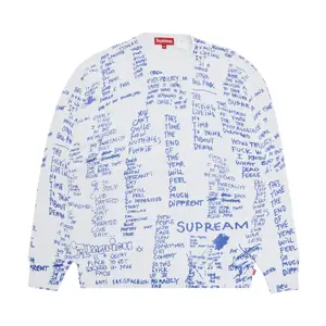 Supreme Gonz Poems Sweater 'white' White