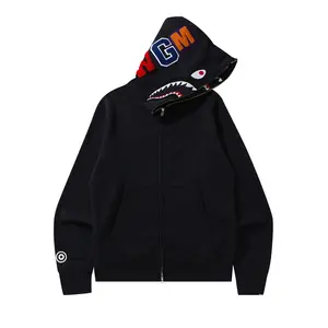 A BATHING APE Double Side Shark Full Zip Hoodie