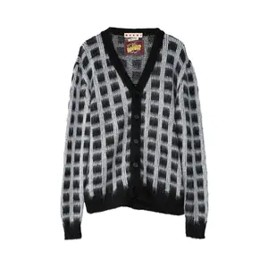 Marni Brushed Check Cardigan