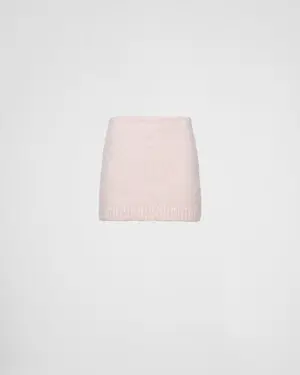 Prada Shetland Wool Miniskirt