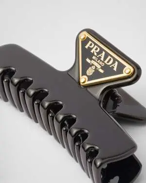 Prada Metal Claw Clip - Black