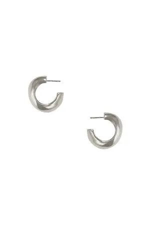 Agmes Small Celia Hoop Earrings - Sterling Silver