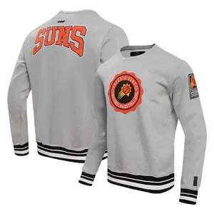 PRO STANDARD Phoenix Suns Crest Emblem Pullover Sweatshirt - Heather Gray