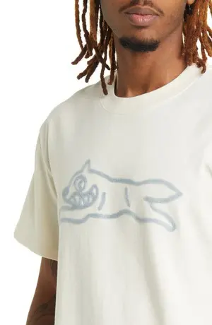 ICECREAM Burner Oversize Running Dog T-shirt