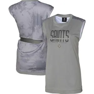 OUTERSTUFF New Orleans Saints No Sweat Tank Top - Gray