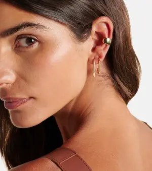 ANITA KO Safety Pin 18kt Single Earring - Gold