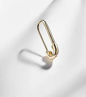 ANITA KO Safety Pin 18kt Single Earring - Gold
