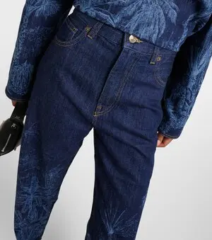 Alanui Jungle Printed High-rise Jeans