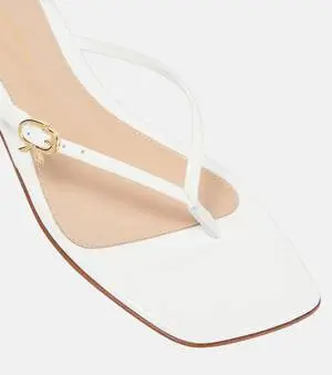 GIANVITO ROSSI Patent Leather Thong Sandals