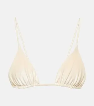 Jade Swim Via Bikini Top - White