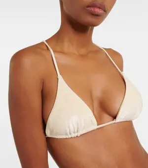 Jade Swim Via Bikini Top - White