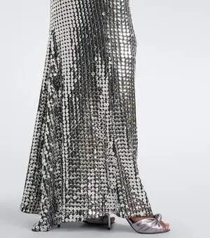 Dolce & Gabbana Sequined Gown - Silver