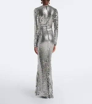 Dolce & Gabbana Sequined Gown - Silver