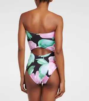 ALEXANDRA MIRO Anya Floral Cutout Swimsuit - Multicoloured