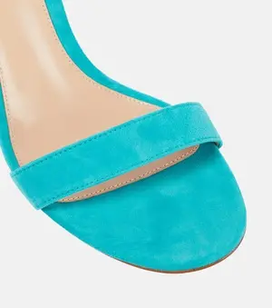 GIANVITO ROSSI Portofino 85 Suede Sandals - Blue
