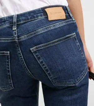 Ag Girlfriend Mid-rise Slim Jeans