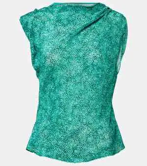 Isabel Marant Samia Silk-blend Top