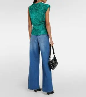 Isabel Marant Samia Silk-blend Top