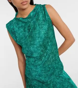 Isabel Marant Étoile Samia Silk-blend Top