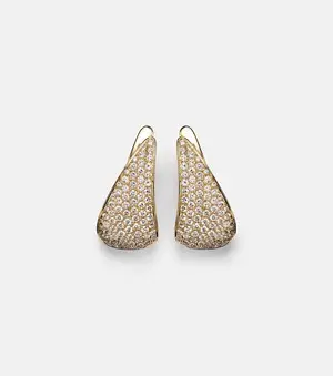 ANITA KO Claw 18kt Yellow Earrings With Diamonds - Gold