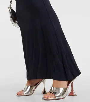 Christopher Esber Ruched Denim Maxi Skirt
