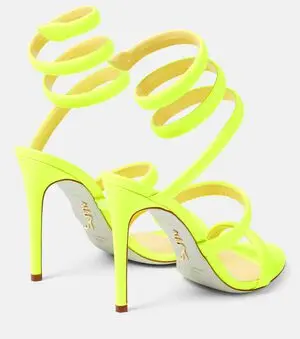 Rene Caovilla Cleo Leather Sandals - Yellow